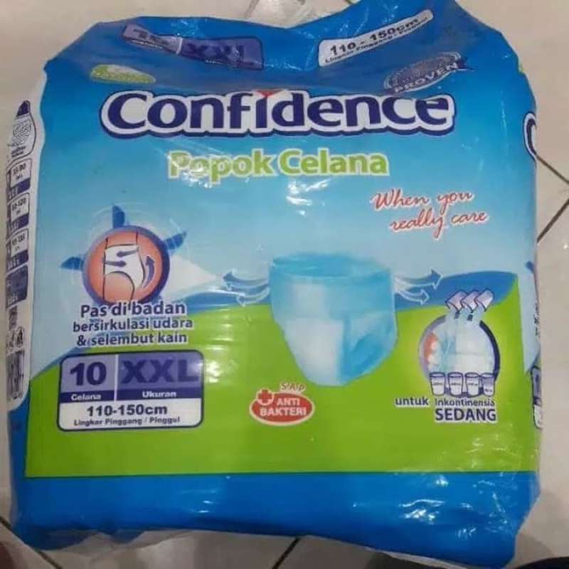 Promo CONFIDENCE ADULT PANTS POPOK DEWASA XXL ISI 10 Diskon 33% di Seller Nur Nur Toko - Tegal ...