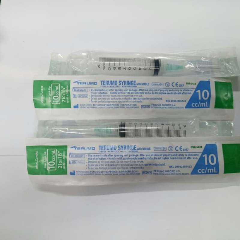 Jual Syringe 10cc Terumo With Needle 21g 1 Box Isi 100 Pcs Di Seller Nur Nur Toko - Tegal Parang ...