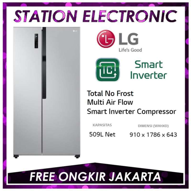 Jual Lg Kulkas Gcfb507pqam Kulkas Side By Side Gc-fb507pqam Smart Inverter Di Seller Station ...