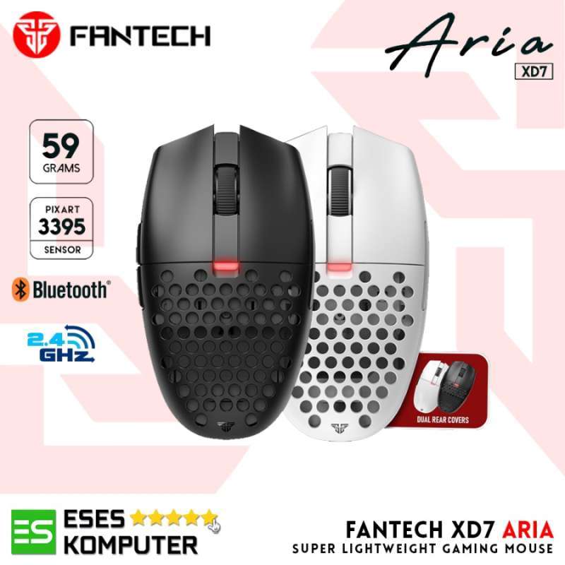 Jual Mouse Fantech XD7 Aria Wireless | Ultralight-Weight Gaming Mouse ...