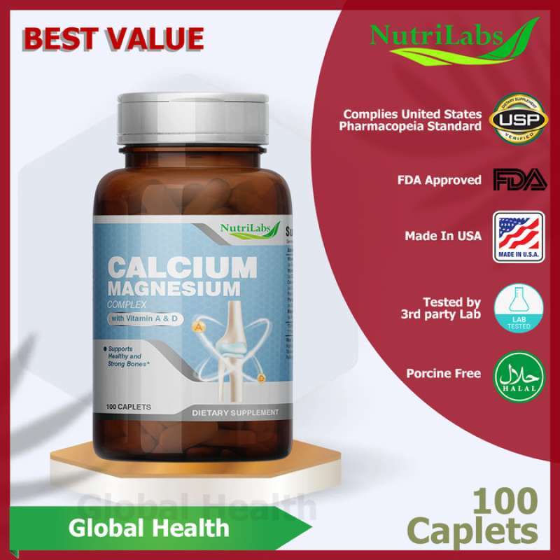 Promo NUTRILABS CALCIUM MAGNESIUM - KALSIUM TULANG (MADE IN USA) Diskon ...