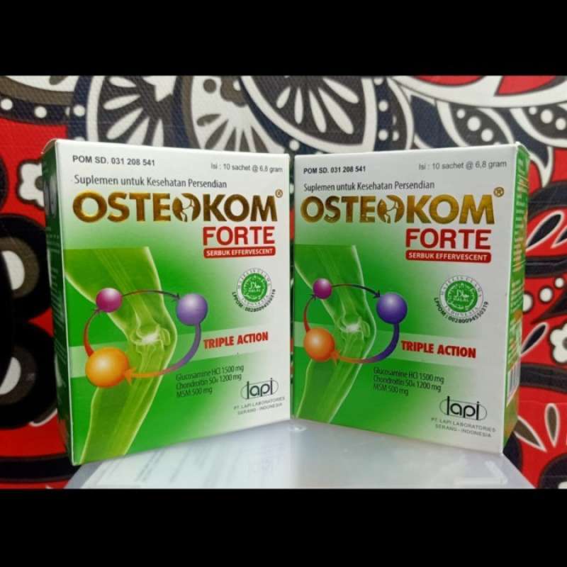 Jual GCM OSTEOKOM FORTE (BOX 10 SACHET) GLUCOSAMINE CHONDROITIN MSM di ...