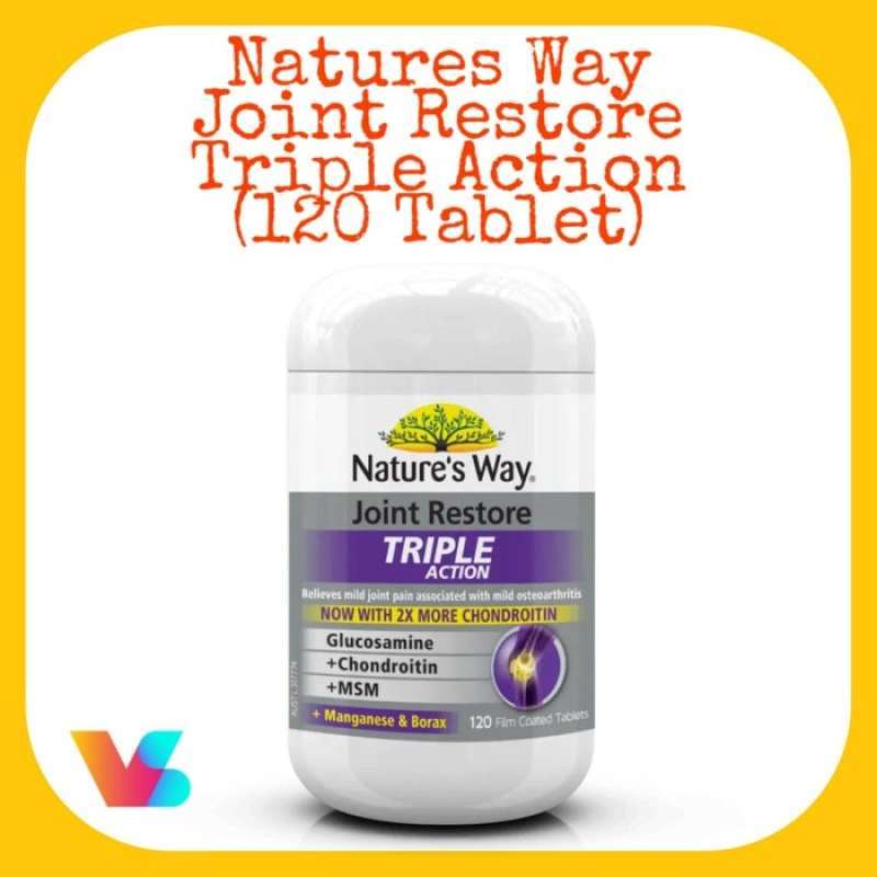 Jual Natures Way Joint Restore Triple Action (120 Tablet) Kesehatan ...