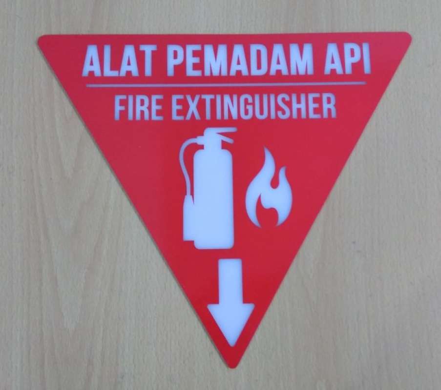 Jual Tanda Apar (Alat Pemadam Api) Acrylic (Akrilik) 30 Cm (Sni) di ...