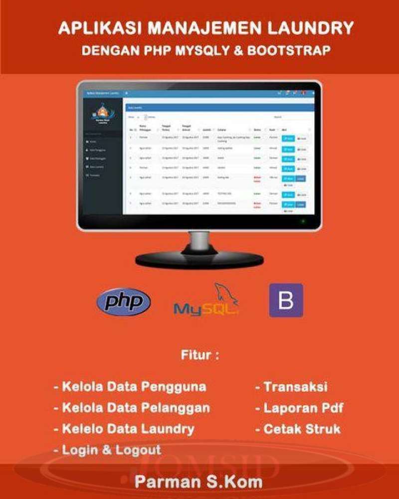 Jual aplikasi manajemen laundry berbasis web dengan php mysqli dan ...