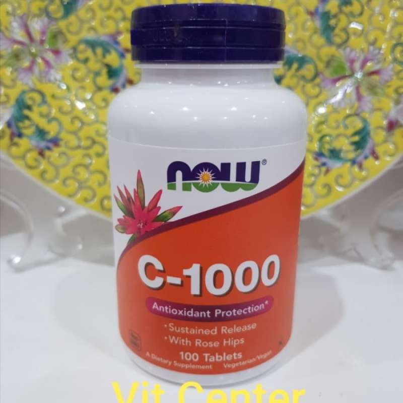 Promo NOW C1000 SUSTAINED RELEASE WITH ROSE HIPS 100 TABLETS Diskon 33% ...
