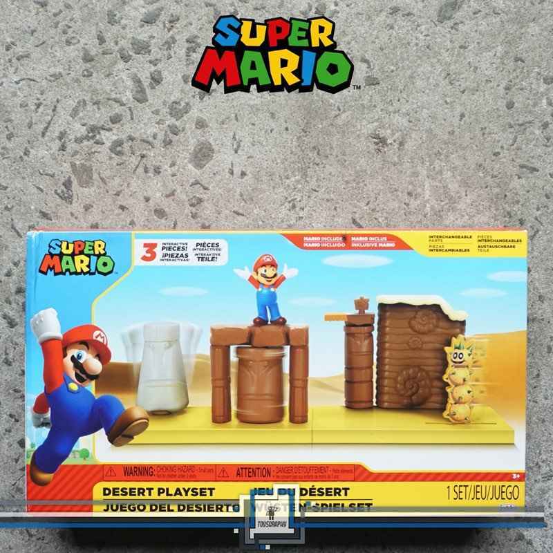 Jual Super Mario Desert Playset Diorama With Mario Action Figure Jakks ...