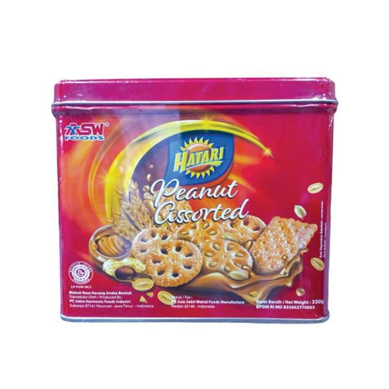 Promo ASW HATARI BISCUIT PEANUT ASSORTED TIN 350 GR Diskon 40% di ...