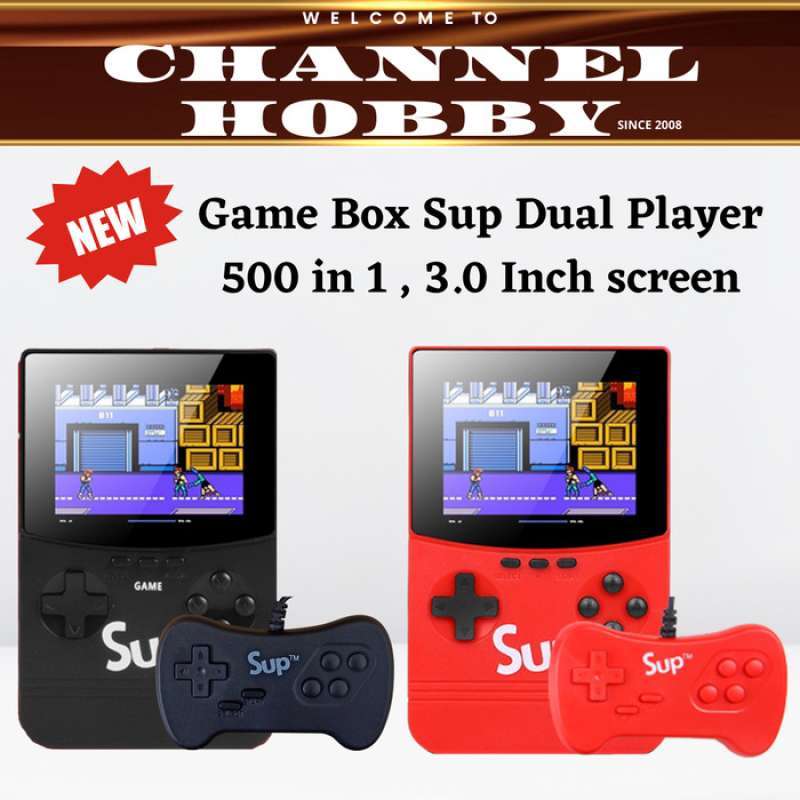 Promo Game Box Sup 3 Inch Dual Player 500 Games In 1 / Game Boy Dual ...