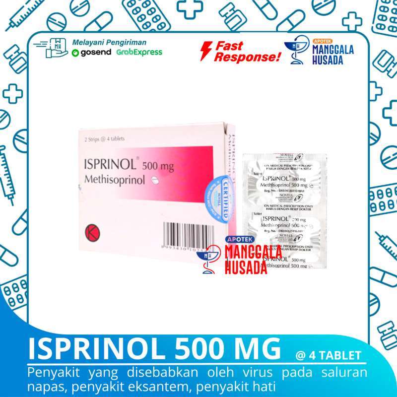 Jual ISPRINOL 500 MG PER STRIP @ 4 TABLET di Seller APOTEK MANGGALA ...
