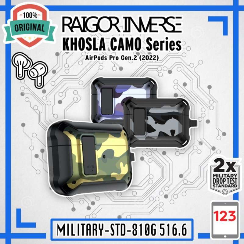 Promo Case s Pro 2 2022 Raigor Inverse Khosla Camo Rugged Armor - Multivariasi Multicolor Diskon ...
