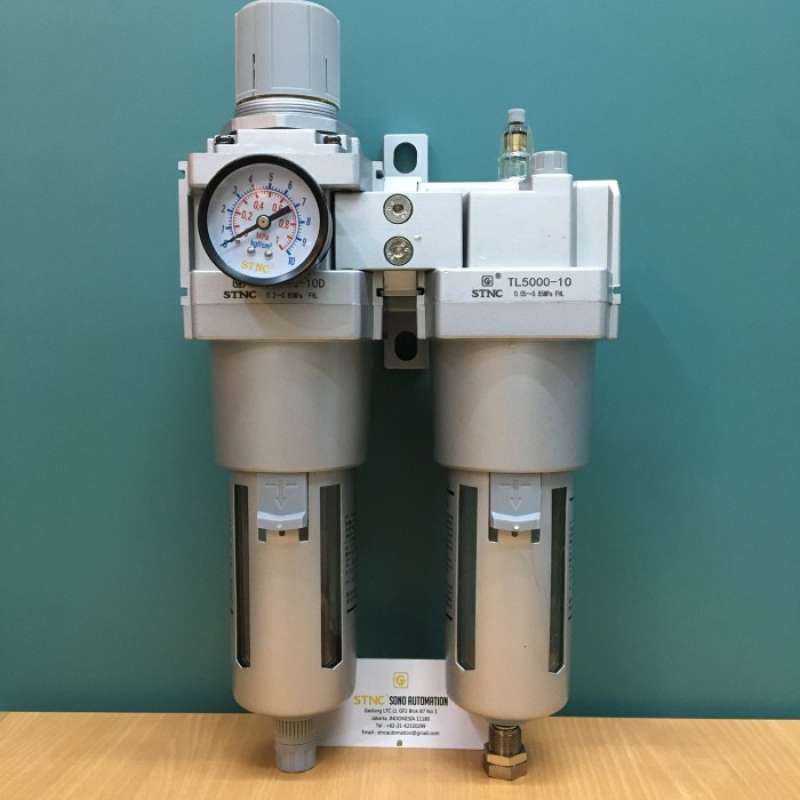 Promo Filter Regulator & Lubricator Stnc-Tc5010-10D (1 Inch Auto Drain ...
