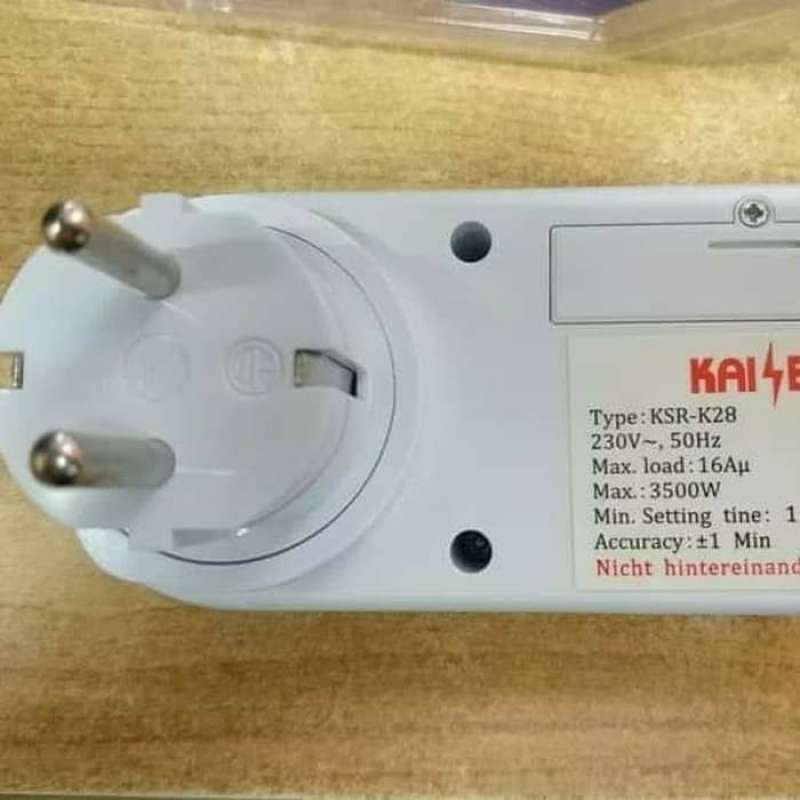 Jual Stop Kontak Timer Listrik Digital Kaiser stopkontak otomatis di ...