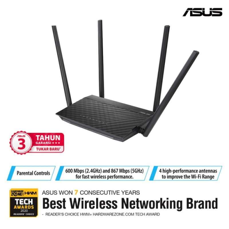 Jual Asus Rt-ac1500uhp Dual Band Ac1500 High Power Wi-fi Wireless ...