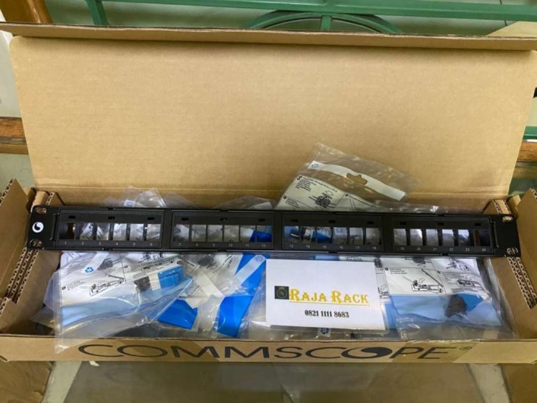 Promo AMP Patch Panel 24 port Cat6 / COMMSCOPE Patch Panel Cat6 24Port ...