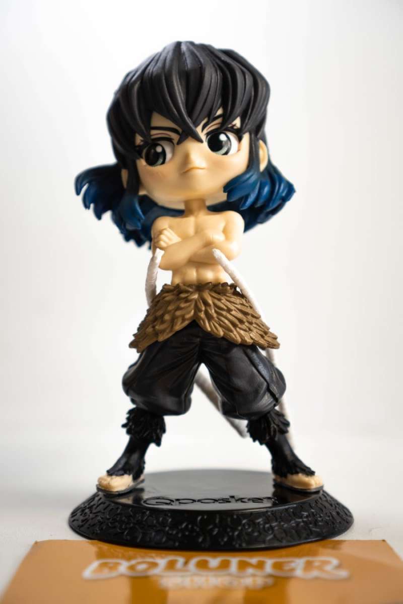 Promo ACTION FIGURE INOSUKE HASHIBIRA DEMON SLAYER QPOSKET KIMETSU NO ...