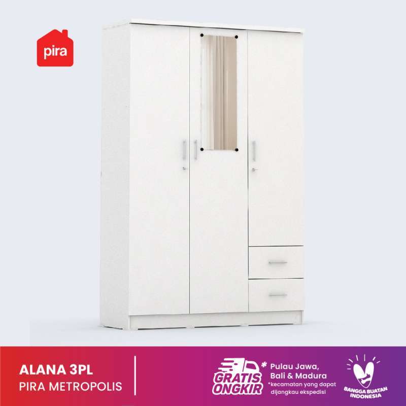 Buat Ruangan Semakin Fungsional dan Lapang dengan 15 Rekomendasi Lemari 3 Pintu Minimalis yang ...