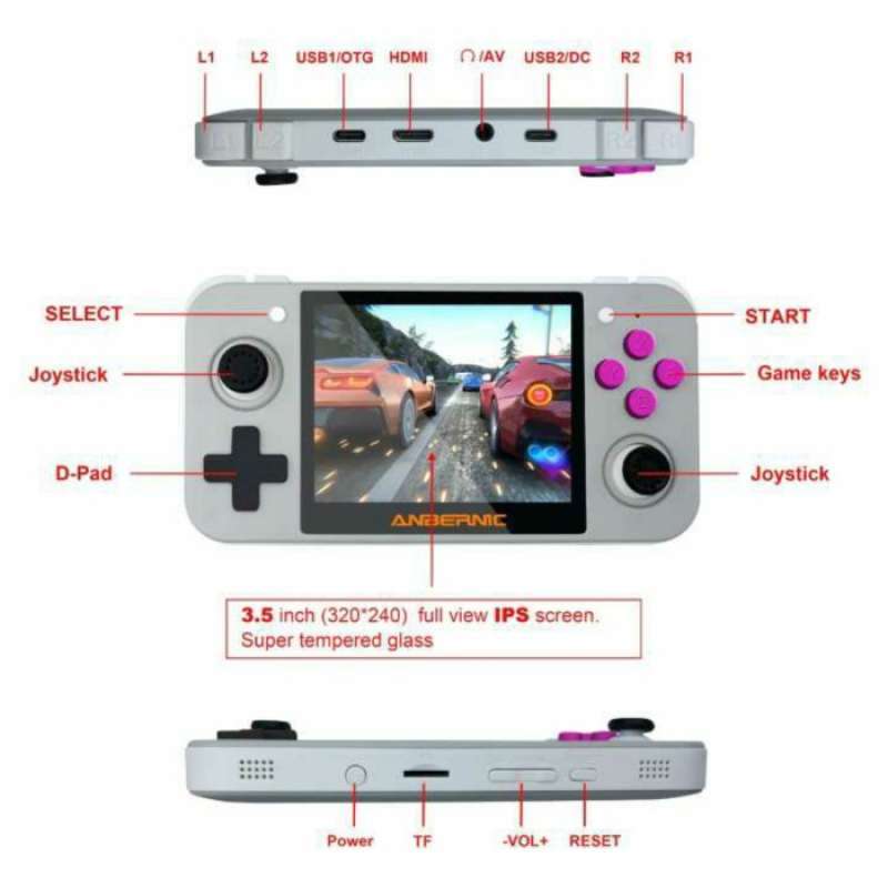 Promo Anbernic Rg350 Portable Handheld Retro Emulator Game Console ...
