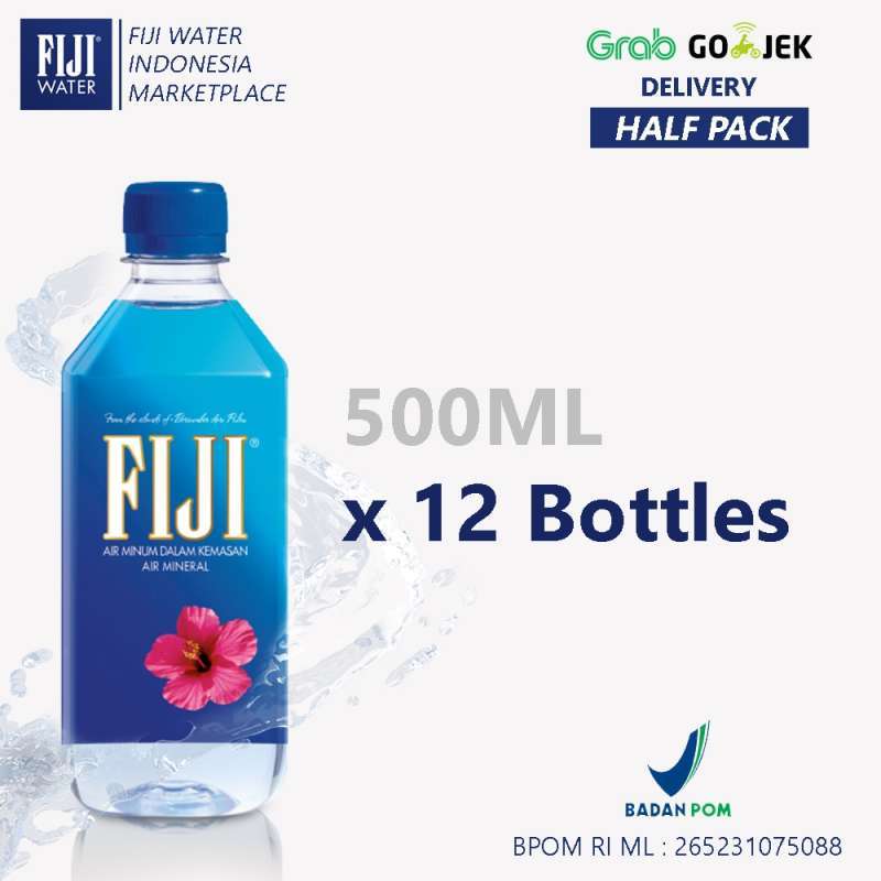 Jual [GRAB/GOJEK] HALF CARTON AIR FIJI WATER NATURAL 500 ML (12 BOTTLES ...