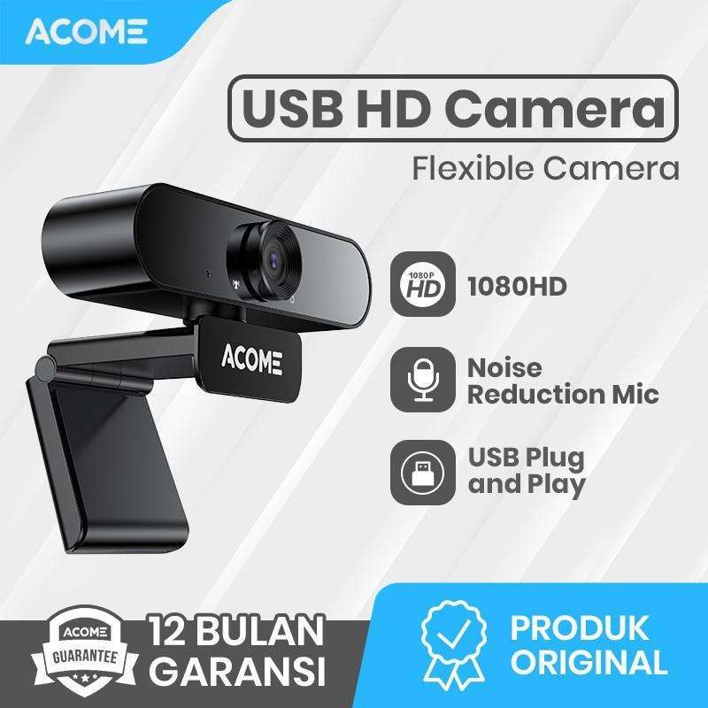 Jual ACOME AWC 11 Webcam 1080 HD USB kamera Microphone 360 Noice ...