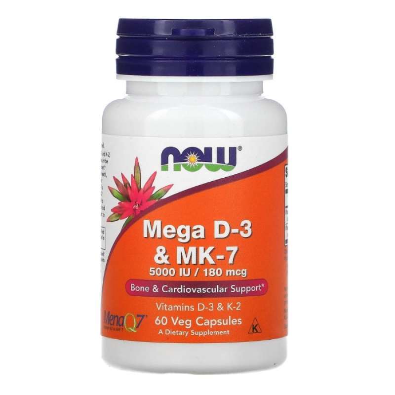 Jual Now Mega D3 5000 Iu & Mk7 180 Mcg Isi 60 Capsules - 5000iu ...