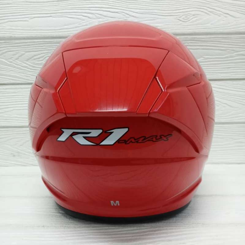 Jual Helm Nhk R1 Max Solid Red Glossy Original Nhk R 1 Max Double Visor ...