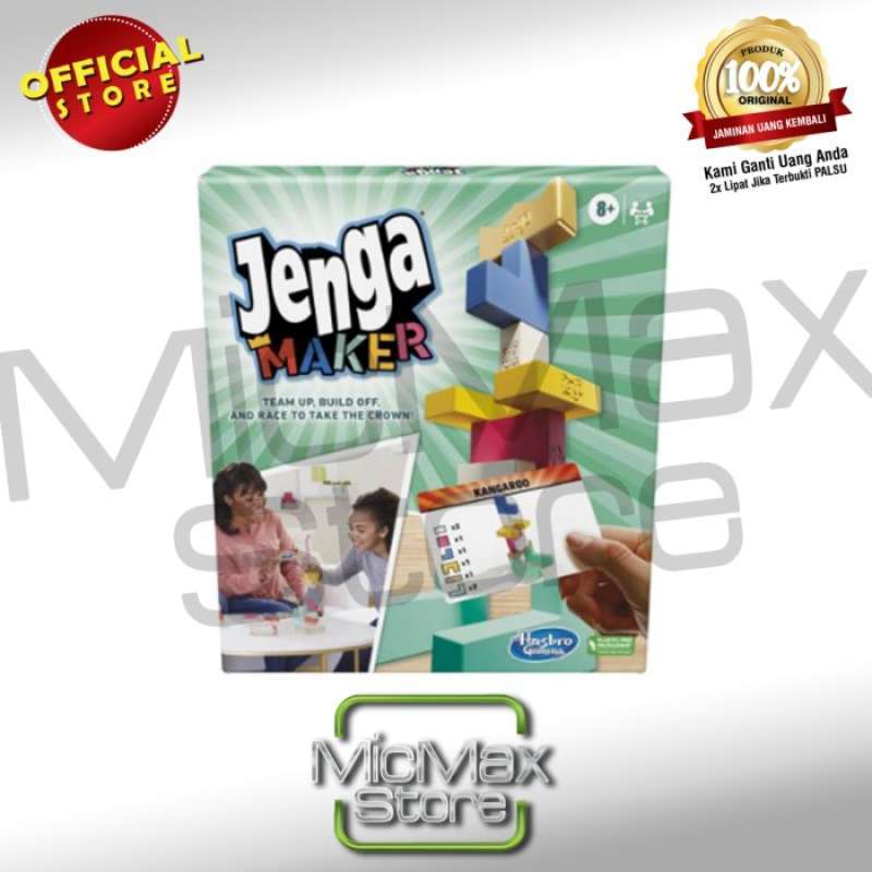Promo Hasbro Gaming Jenga Maker Board Game GSSF4528 Diskon 23% di ...