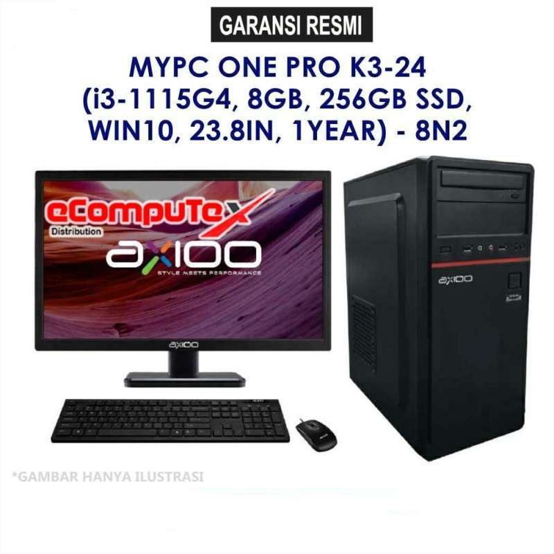 Jual Pc Aio Axioo Mypc One Pro K3-24 (8n2) I3-1115g4 Tkdn Garansi Resmi Di Seller Ecomputex ...