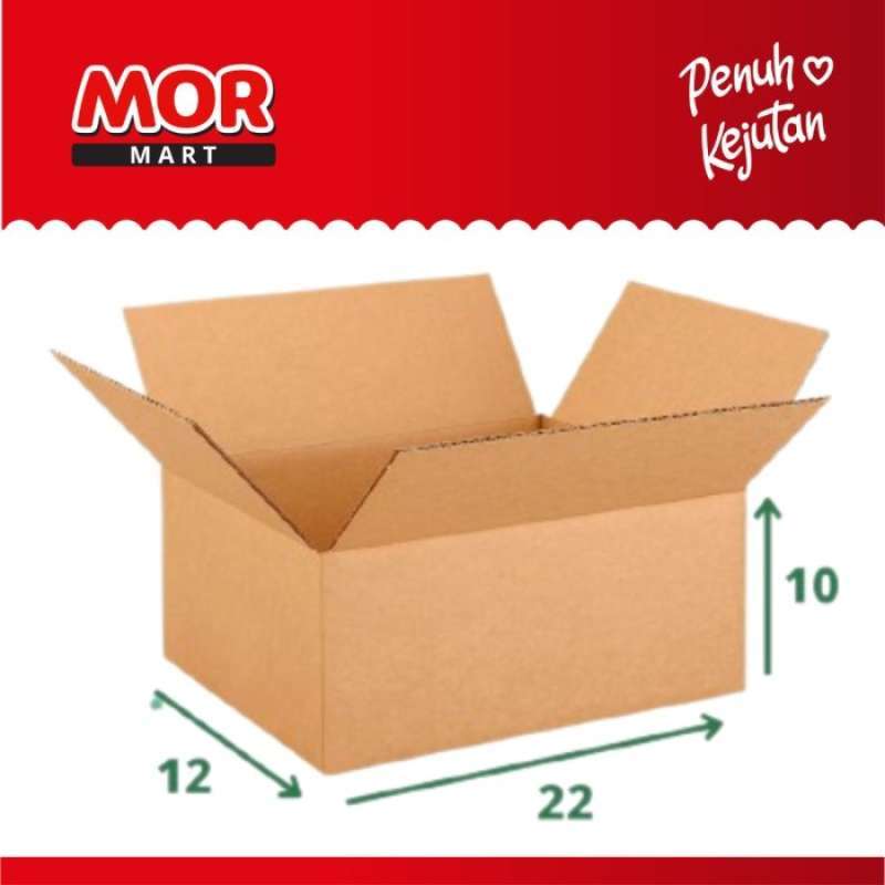 Jual Kardus Polos 22 X 12 X 10 Cm - 007 Baru Karton Box Packing ...