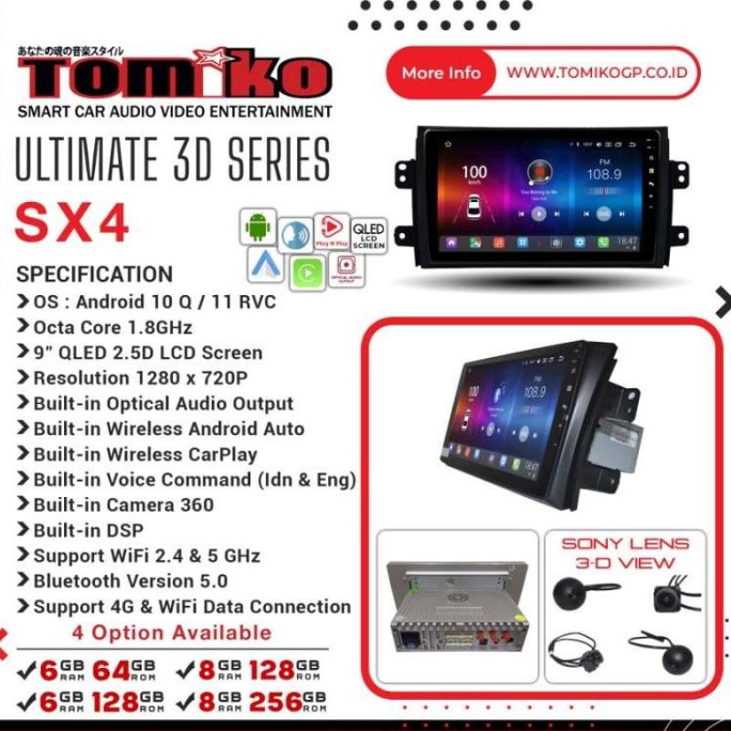 Jual Head Unit Android Tomiko OEM Ultimate 3D Series for Suzuki SX4 di ...