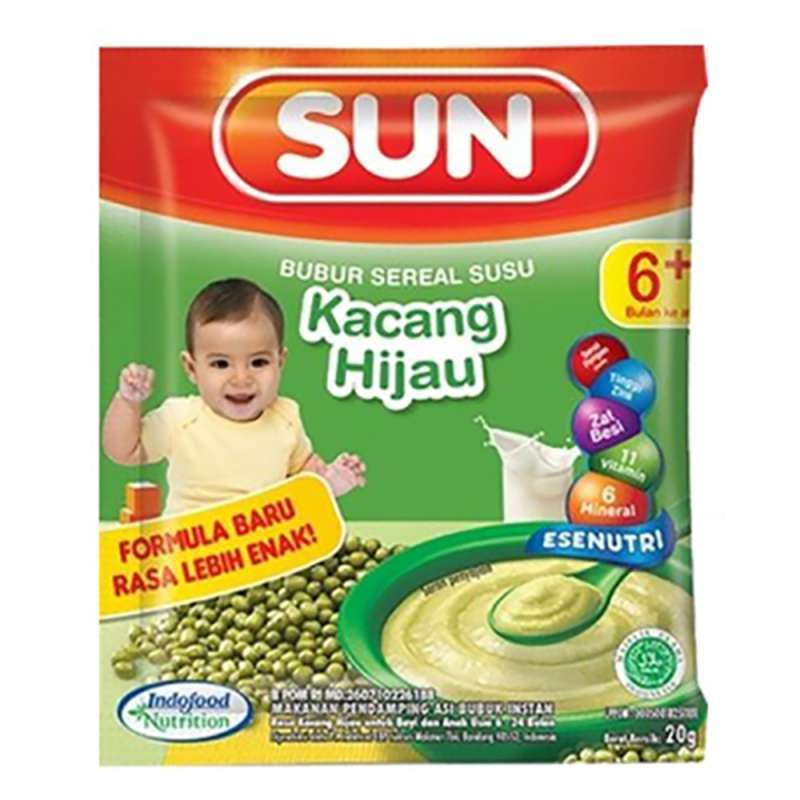 Jual Sun Bubur Sereal Susu Kacang Hijau Sachet 20 Gr Di Seller Warung ...