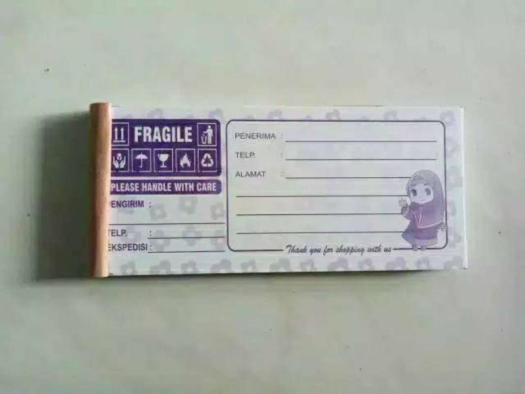 Jual Shipping Label Sedang 1/ 6 Hvs Kertas Pengiriman Kertas Orderan ...