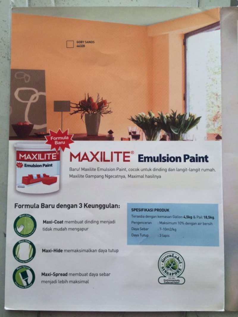 Jual Cat Tembok Maxilite Emulsion 4.5 Kg Di Seller Toko Cat Utama - Jl ...