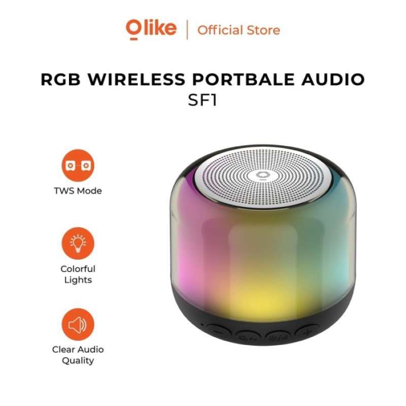 Promo OLIKE RGB Portable Bluetooth Speaker RGB LIGHT Bluetooth 5.0 ...