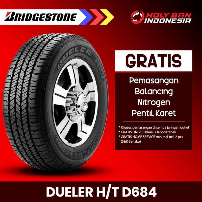 Jual Bridgestone 255/65 R17 110s Dueler H/t D684 - Baru & Copotan Di ...