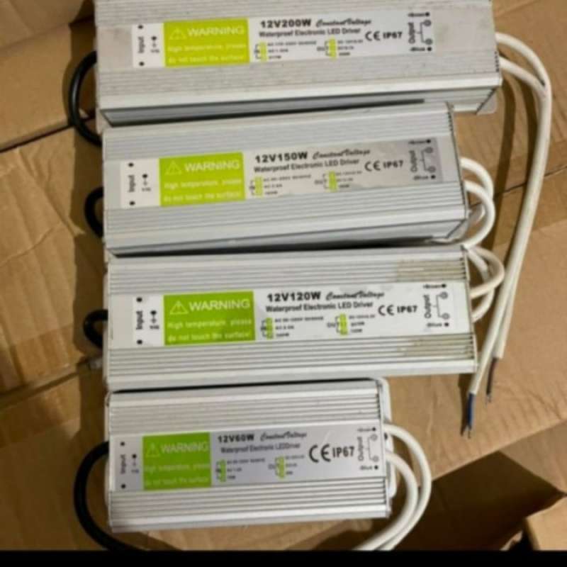 Promo Driver Led 100 Watt 100w 12v Dc Ip67 Trafo 100watt Outdoor 85a ...