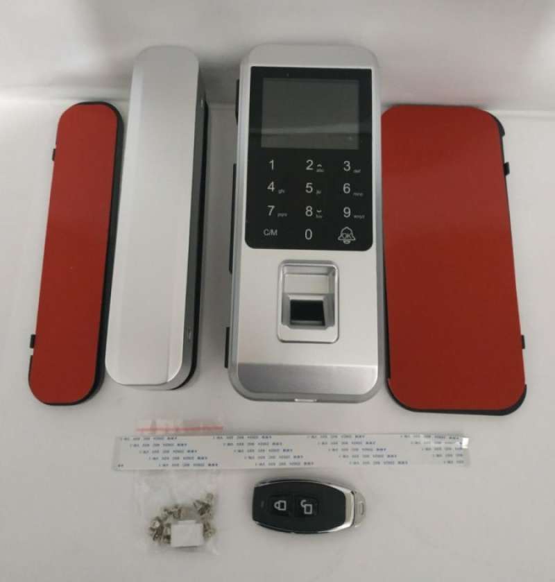 Promo FINGERPRINT ACCESS CONTROL DIGITAL GLASS DOOR LOCK PINTU KACA ...