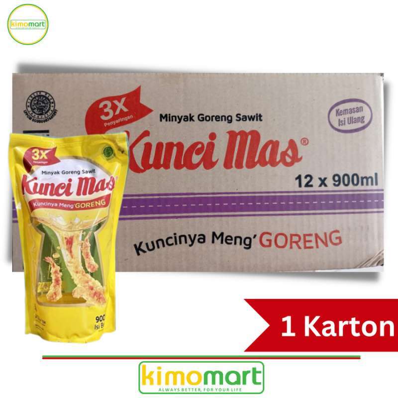 Jual 1 Karton Dus Minyak Goreng Kunci Mas - 900 Ml - 1 Liter - 12 Pcs ... Jual 1 Karton Dus Minyak Goreng Kunci Mas - 900 Ml - 1 Liter - 12 Pcs ...