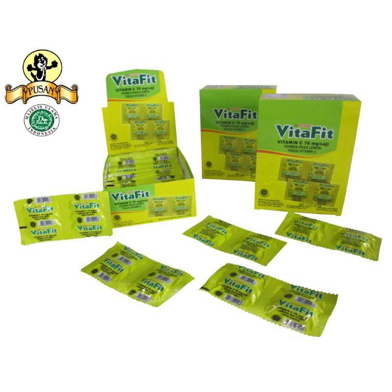 Jual Pusan Vitafit Permen Vitamin C Lemon [Buy 3 Get 1 Free] di Seller ...