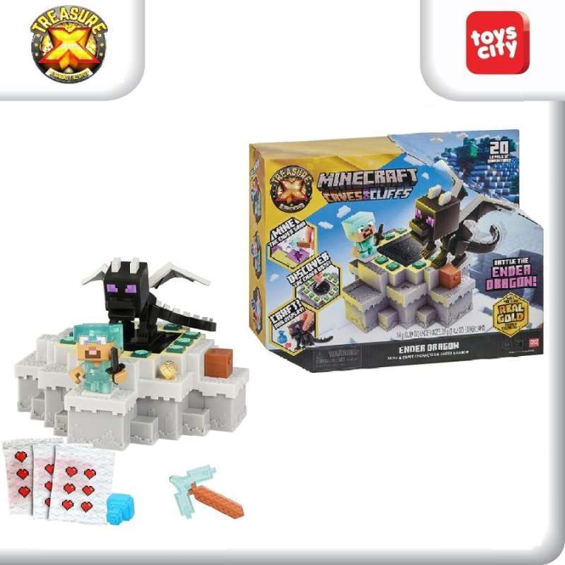 Jual Treasure X Minecraft Caves & Cliffs Ender Dragon Mine & Craft Di ...