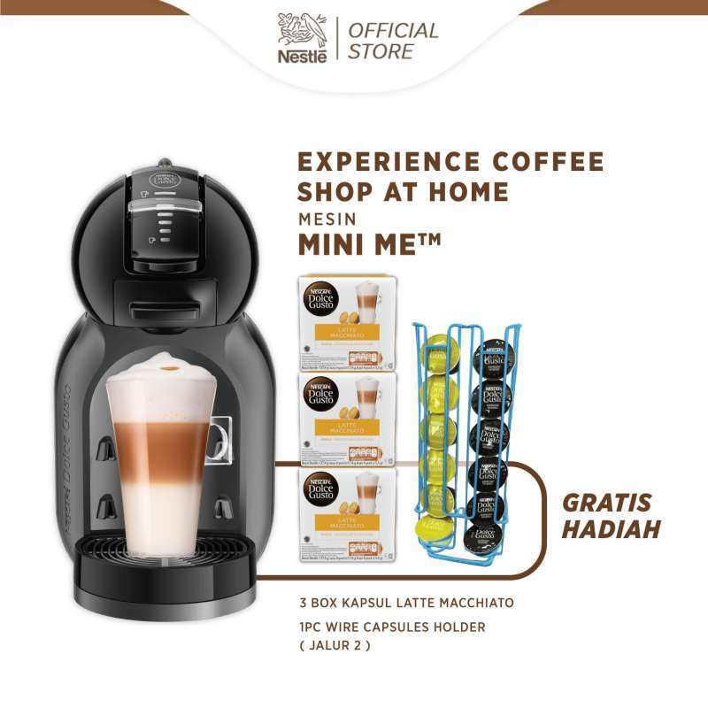 Jual Nescafe Dolce Gusto Mini Me Piano + 3 Box Capsules Latte Macchiato ...