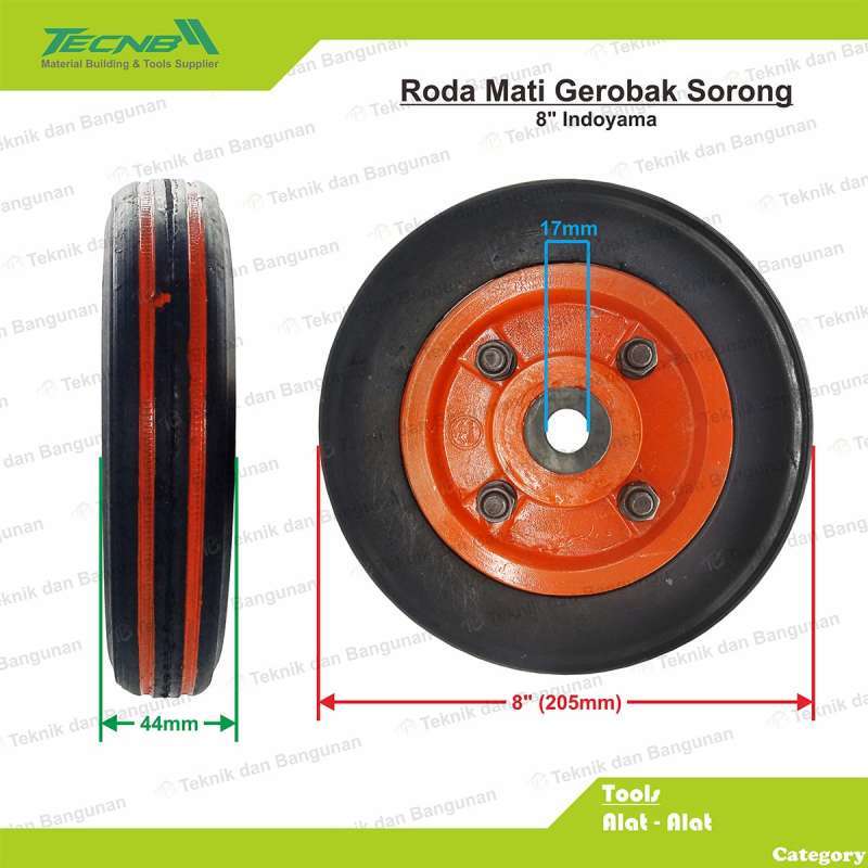 Jual Roda Ban Mati Kereta Gerobak Sorong 8 Mr0151 Di Seller Teknik Dan ...