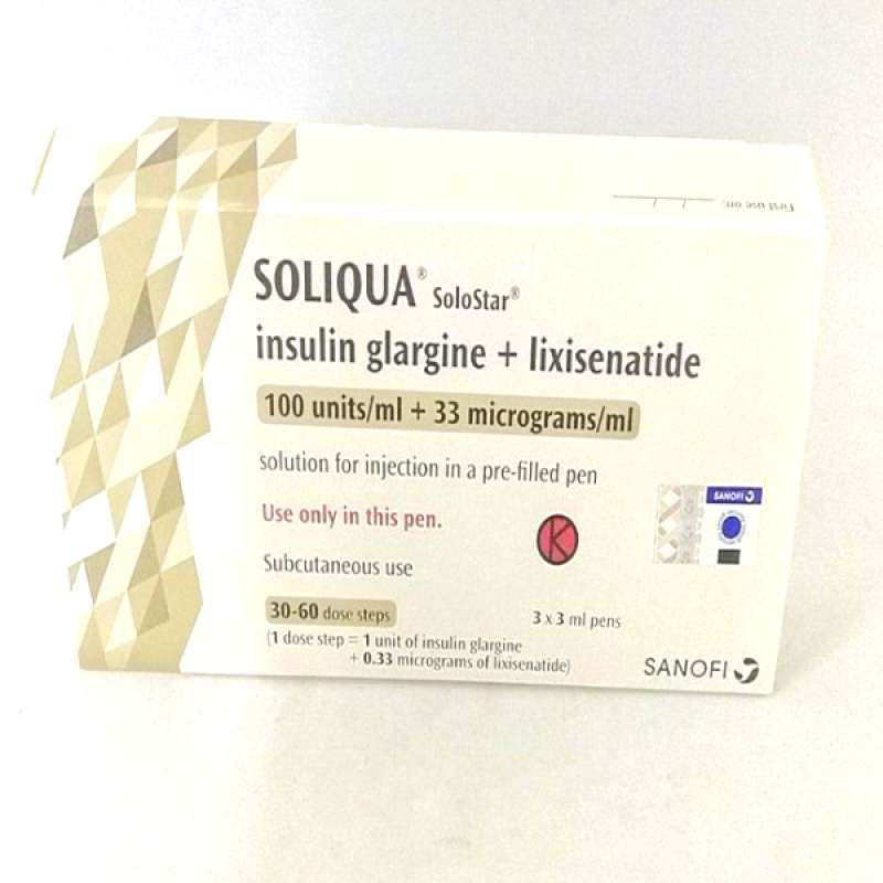 Promo SOLIQUA INSULIN 100 IU/33 MCG INSULIN 3 ML BOX 3 PEN Diskon 11% ...