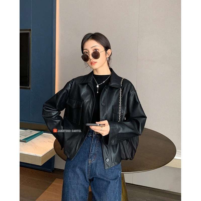 Jaket Kulit Wanita Coklat