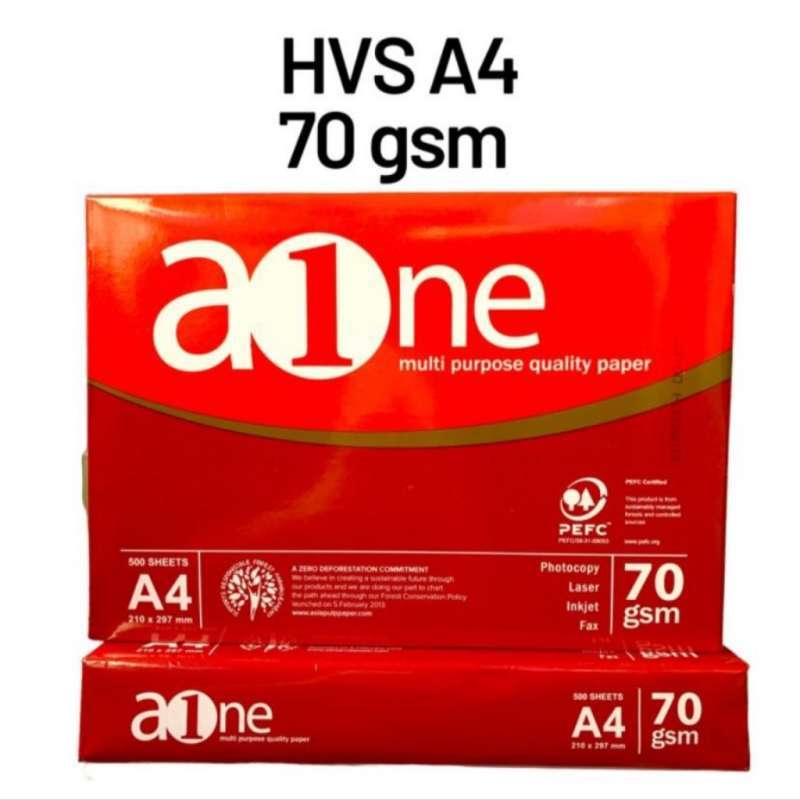 Jual KERTAS/PAPER HVS A1ONE A4 70GSM di Seller Bacika_Sleman ...