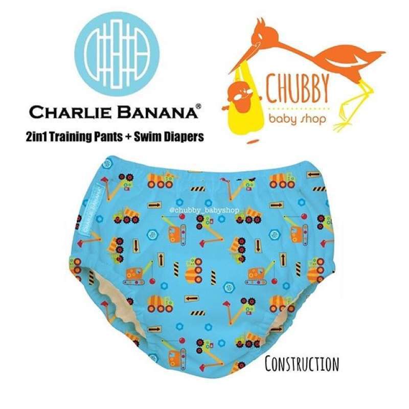 Promo Charlie Banana - 2In1 Training Pants + Swim Diapers Construction ...