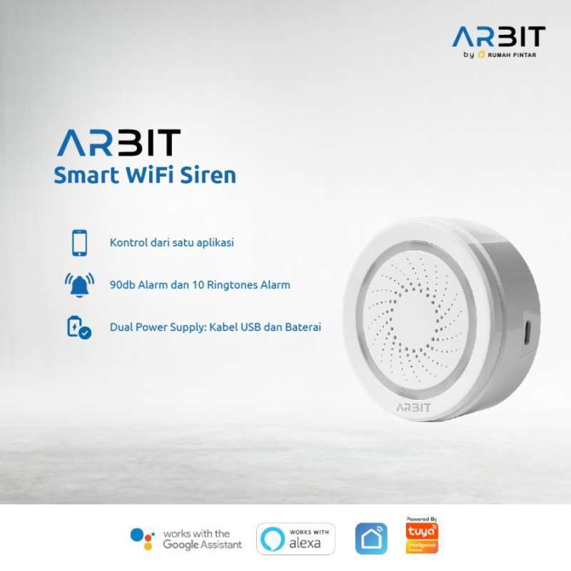 Promo ARBIT Smart Siren Alarm Wifi Tuya Diskon 49% di Seller Teknologi ...