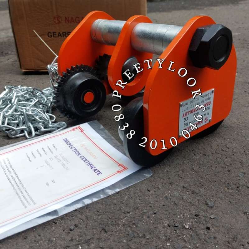 Jual Nagasaki Gear Troli Hoist Takel 2 Ton X 3 Meter Geared Trolley Di ...