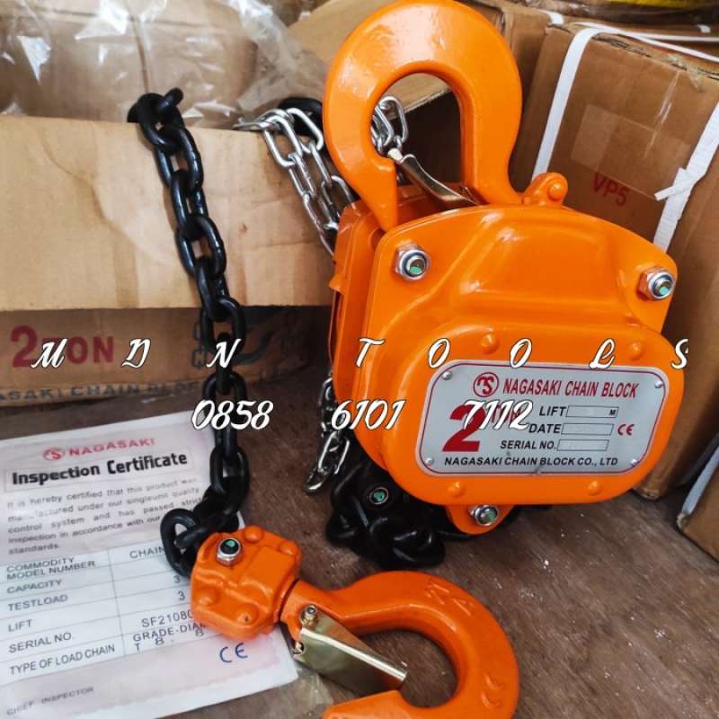 Promo Takel Chain Block Nagasaki 2 Ton x 10 Meter Made In Japan Diskon ...