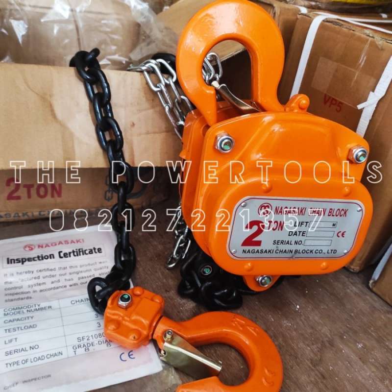 Promo (The)NAGASAKI CHAIN BLOCK MANUAL 2 TON 25 METER Diskon 23% di ...